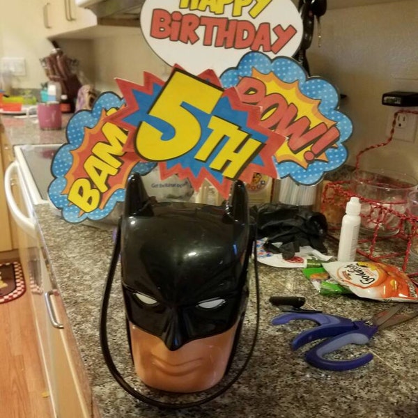 Superhero Number 5 - Superhero Printables - Superhero Birthday ...