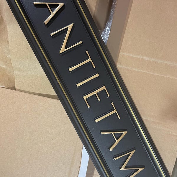 Traditional Style Solid Cast Resin House Name/number Sign, Bespoke ...