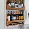 75cm Wine or Spirit Shelf Curved Front Dark Oak - Etsy