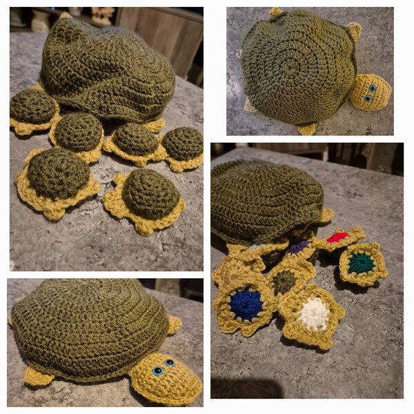 The ORIGINAL Turtle Memory Game *PATTERN* English Pdf ORIGINAL Stitched ...