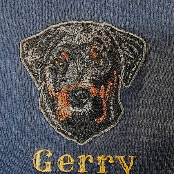 Black Dog Puppy Rottweiler Machine Embroidery Design - Etsy