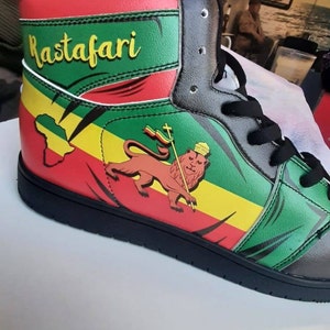 Rastafari Lion of Judah High Tops, National Flag, Rasta, Rastafari ...