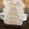 Acrylic Cake Menu Sign | Wedding Cake Flavors Sign | Cake Table Sign ...