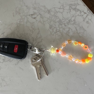 Custom Beaded Keychain Personalized Y2K Keychain 90s Inspired - Etsy