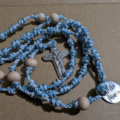 Marian Cross Vinyl Sticker Rosary Sticker Catholic Sticker Mary Sticker ...