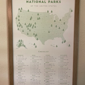 Minnesota State Parks Checklist Poster all Sizes / Map of - Etsy