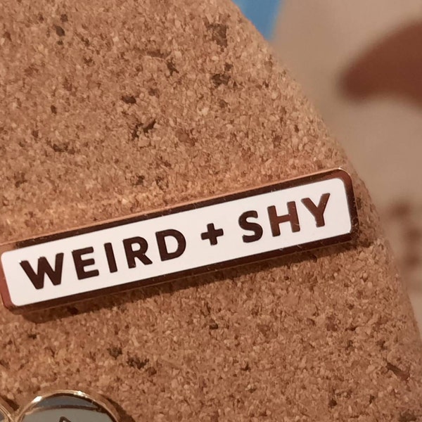 WEIRD + SHY — Enamel Pin - Etsy