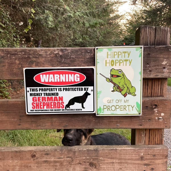 Warning No Trespassing Violators Will Be Prostituted Red Metal Sign ...