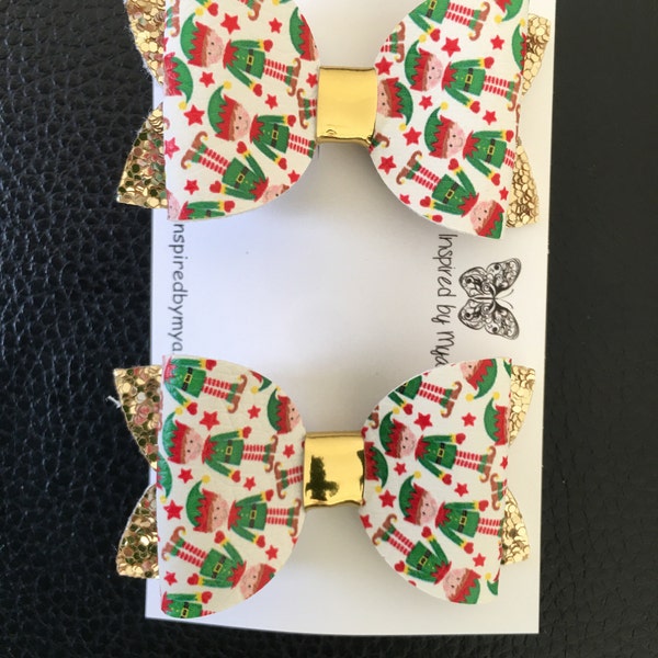 Christmas Pudding Bow Baby Headband Girl Toddler Nylon Thin Headband ...