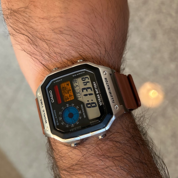 Modified Casio AE-1200, Colorful Polarised LCD, Hydromod Case and ...