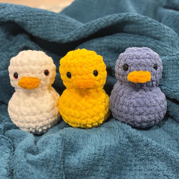 Rubber Ducky No Sew Crochet Pattern, Duck Crochet Pattern, No Sew ...