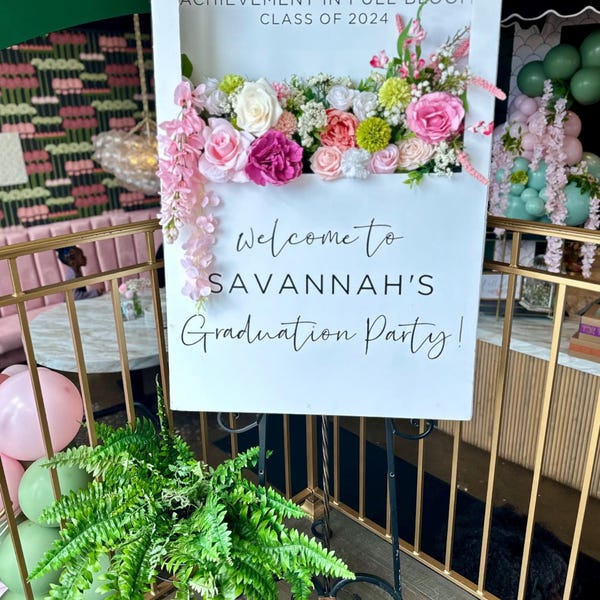 Graduation Party Sign Decal for DIY Flower Box Sign, Class of 2026 ...