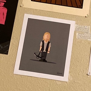 The Walking Dead: Negan Line up 420x210mm Minimalist TV Television ...