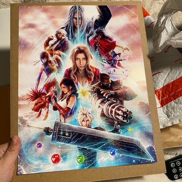 Final Fantasy VII Remake - Limited Edition Fine Art Print -FF7 Poster ...