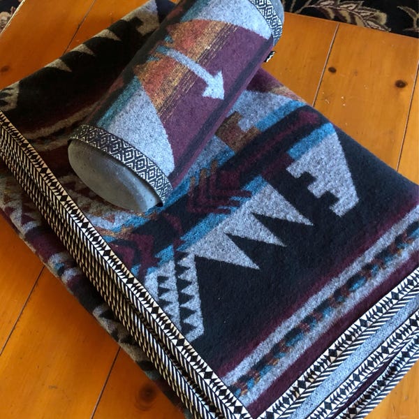 Vintage Scalloped Velvet Saddle Tan Velvet Smooth Reversible Velvet ...