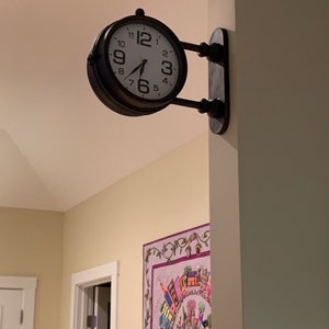 Double-side Retro Station Clock, Industrial, Loft Style. - Etsy