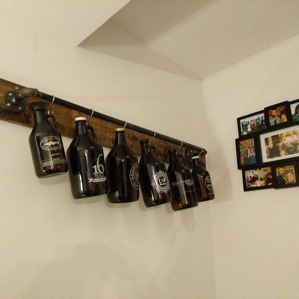 Growler Rack Display, Storage and Organization – Perfect Gift for Craft ...
