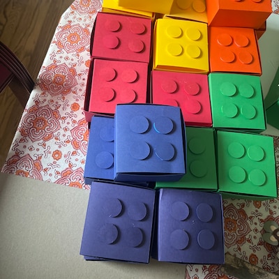 DIY Building Brick's Party Favor Svg, Kids Favor, Brick Birthday ...