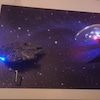 Original 1978 Battlestar Galactica Cylon Base Star Ship Model ...