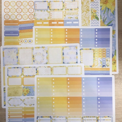 Printable Spring Planner Stickers, Spring Planner Kit, Erin Condren ...