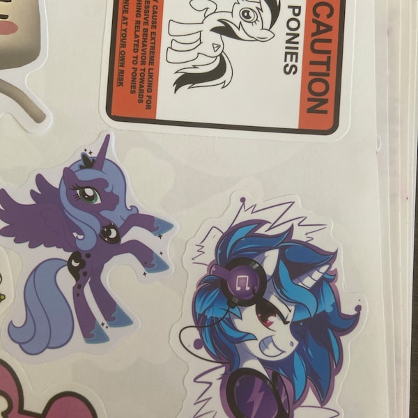 MLP/ Pony Sticker Mix Sticker, Kawaii Sticker, Laptop Stickers, Kids ...