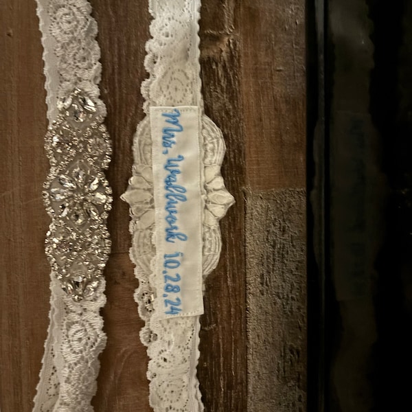 Bridal Wedding Stretch Lace Garter Set, Non Slip Bride Garter ...