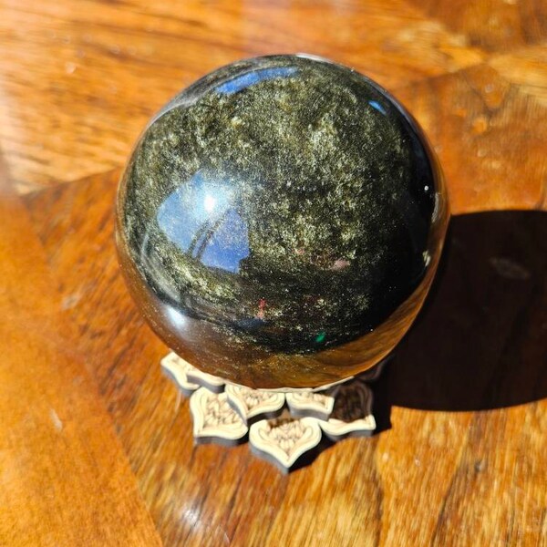 Large Black Obsidian Mirror With Black Metatron’s Cube | Altar Piece ...