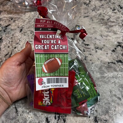 Sports Valentines Cards INSTANT DOWNLOAD, Personalized Kids Valentine's ...