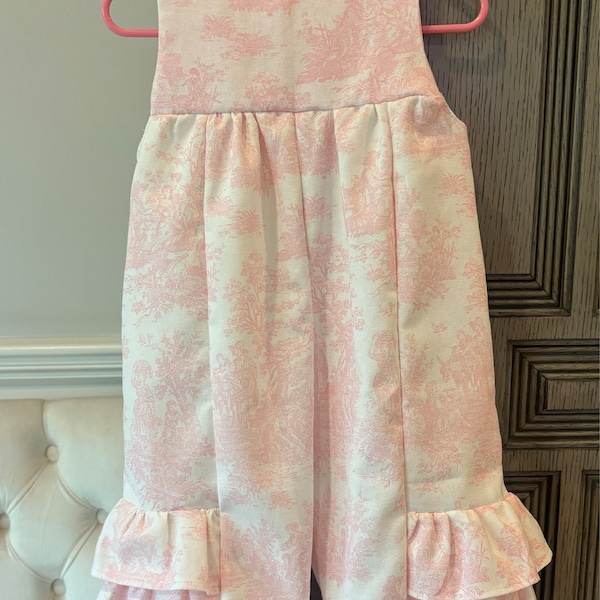 Pink Toile Fabric: Cotton 54" Wide, French Pastoral Toile De Jouy ...