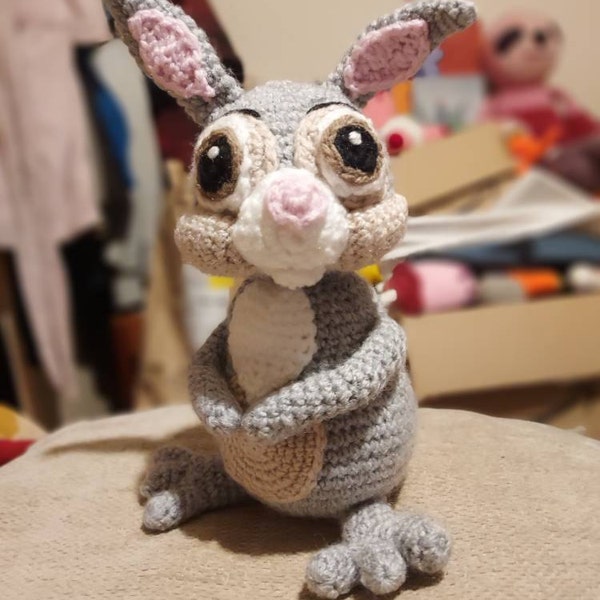 Crochet PATTERN No 1612 - Thumper Rabbit Bunny RENEWED Pattern by ...