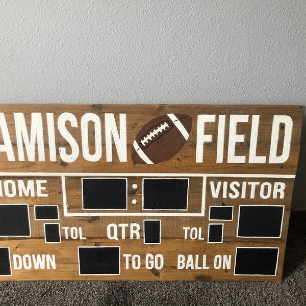 Football Scoreboard | All Sizes | Personalized Sports-themed Room ...