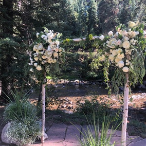 5 Piece Birch Wedding Arch - Etsy
