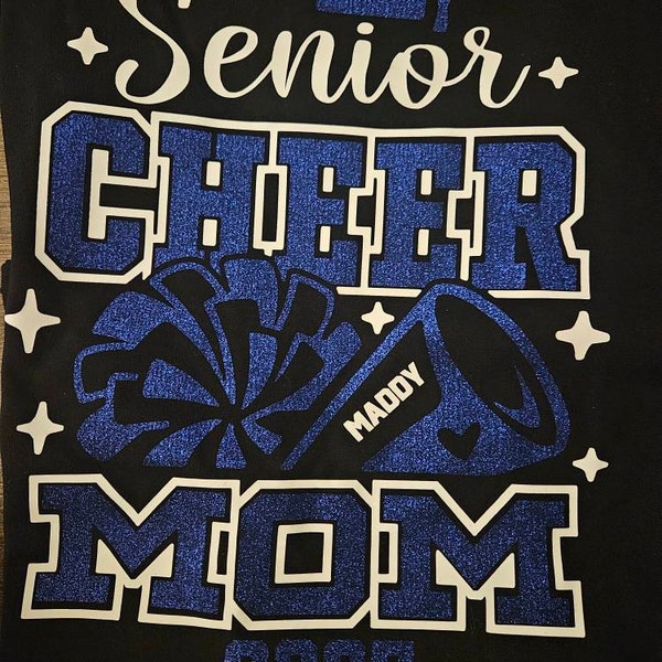 Glitter Senior Cheer Mom Shirt 2026,glitter Senior Cheer Mom 2026 Shirt ...