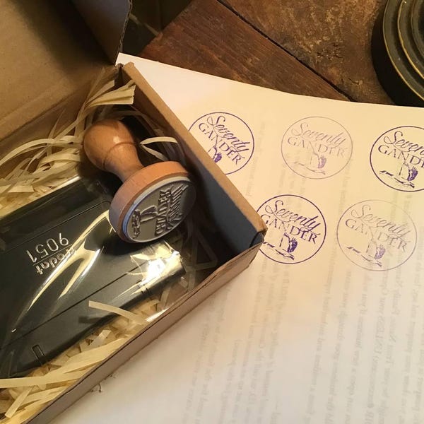 CUSTOM LOGO STAMP Business Stamp Personalized Stamp, Rubber Stamp ...