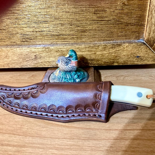 Custom Leather Crossdraw Sheath for Schrade Sharpfinger 152OT - Etsy