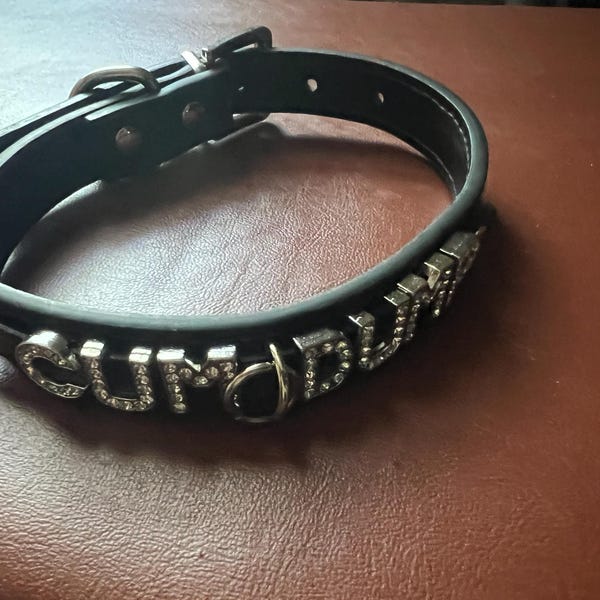 Custom Women Choker Collar,name Choker Collar,word Collar Necklace ...