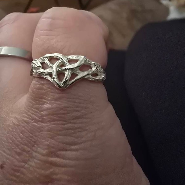 Fantasy Braided Tree Engagement Ring With Knot Twig Leaf, Unusual Women ...