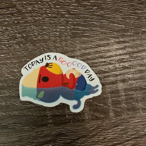 Holographic Pascal Good Day ACNH Sticker - Etsy