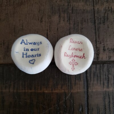 CUSTOM WORRY STONES, Your Logo, Personalized Words & Dates. What Do You ...