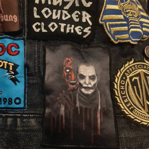Papa IV Horror, Horror Band Inspired, Handmade Satin Patch - Etsy