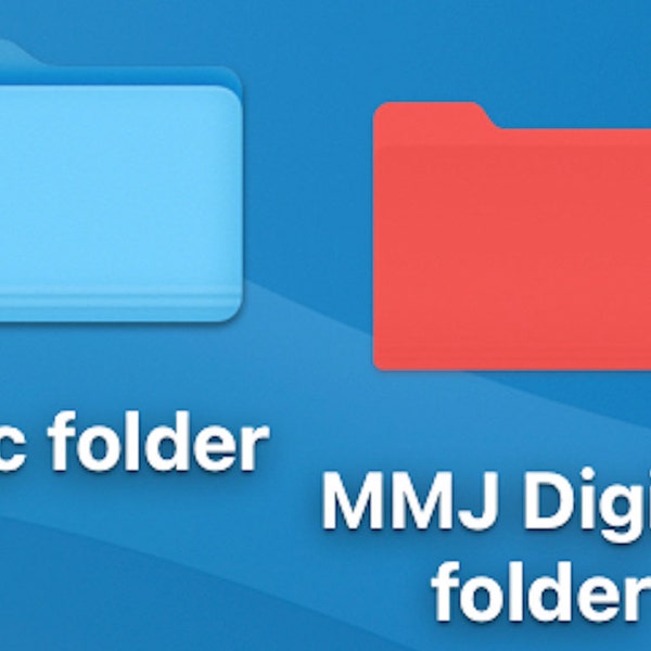 Bright Rainbow Folder Icons | Folder Icon Color Pack | Mac OS Systems ...