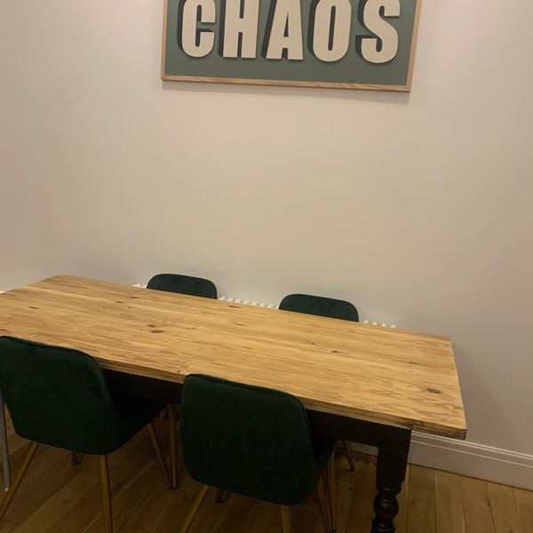 Bespoke Large Painted Wooden Sign - Drop Shadow - Etsy UK