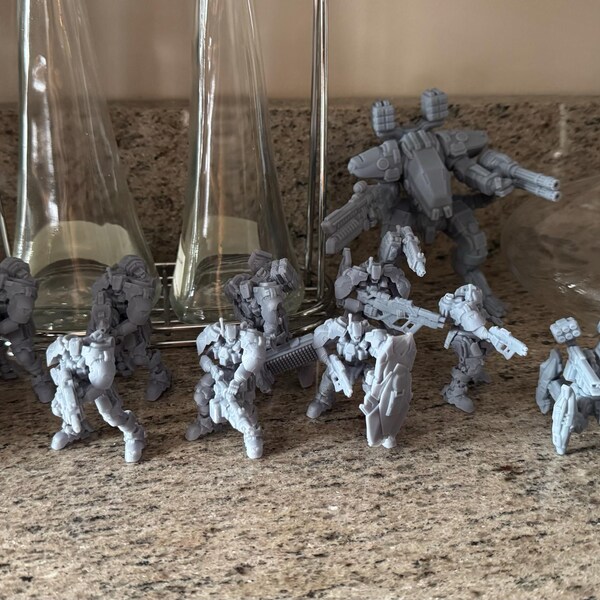 Colossus Heavy Artillery Mech Warrior Vesper Project 28mm/32mm/45mm ...