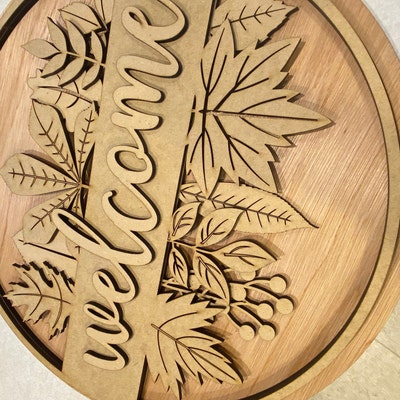 Fall Welcome Sign SVG, Fall Porch Decor SVG, Glowforge Files, Laser ...