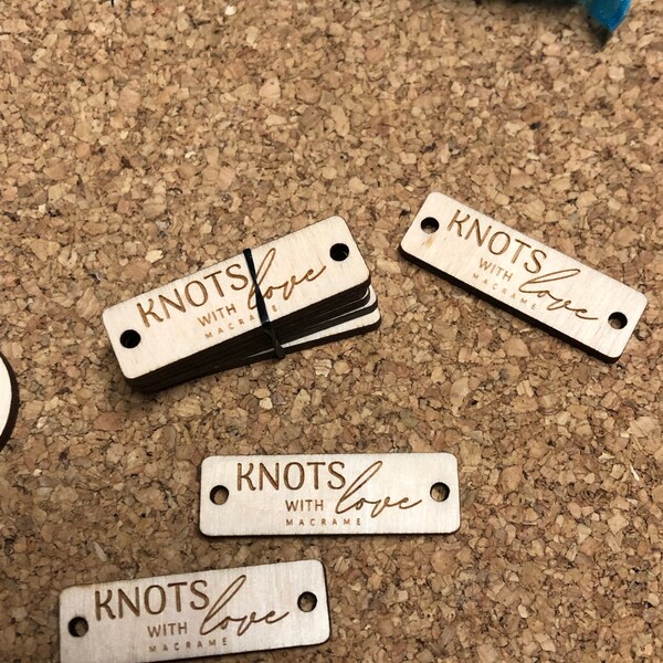 Custom Wooden Labels,custom Name Tags,labels for Handmade Products ...