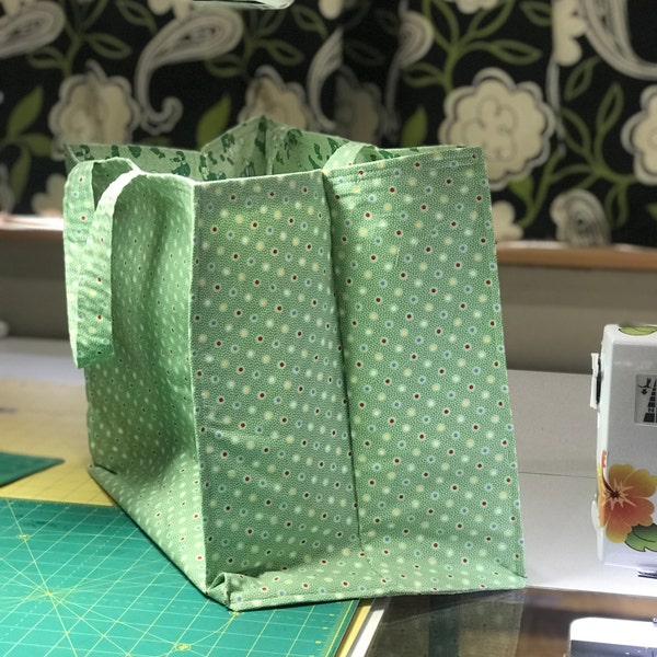 GROCERY Shopping Bag PATTERN 3 Bag Sizes: Large, Medium and Foldaway ...