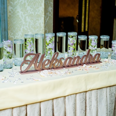 Sweet 16 Name Sign, Sweet 16 Centerpieces for Table, Sweet Sixteen Name ...
