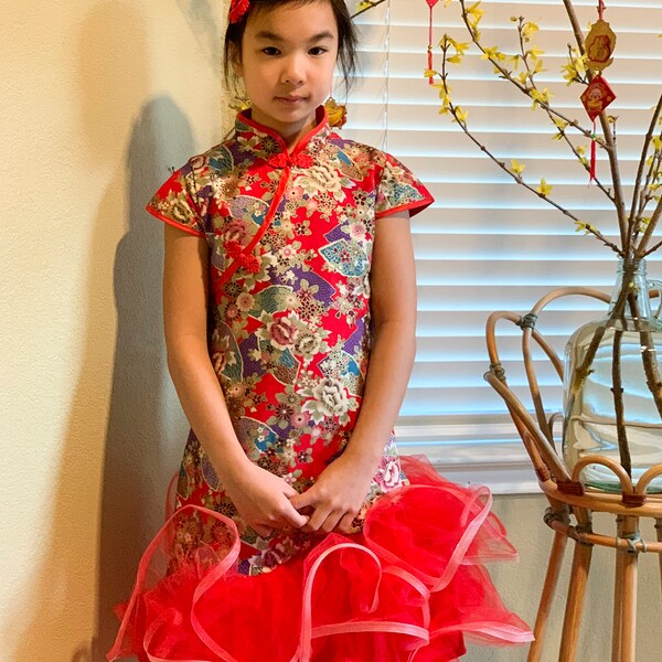 Handmade Girls Cheongsam, Kids Cheongsam, Chinese Vintage, Chinese ...