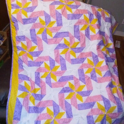 Slice Quilt Pattern a Modern Quilt in 2 Sizes: Throw and Queen - Etsy