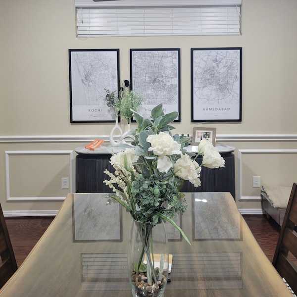 Personalized Set of 3 Any City Map Prints Custom Locations Home Town ...